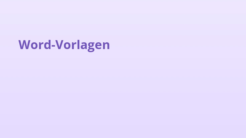 Word-Vorlagen kostenlos auf Vorlagen.com downloaden